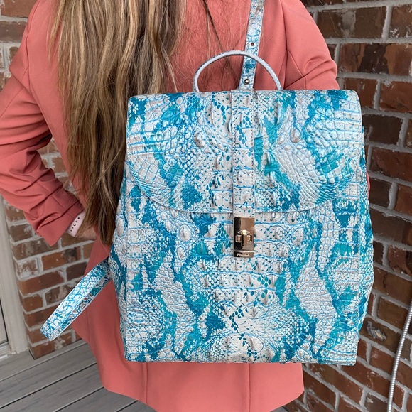 Brahmin | Bags | Nwt Brahmin Croco Leather Sadie Mesmerized Melbourne ...